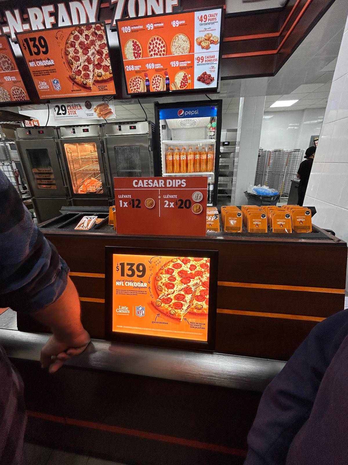 Menu at Little Caesars Astros restaurant, Monterrey