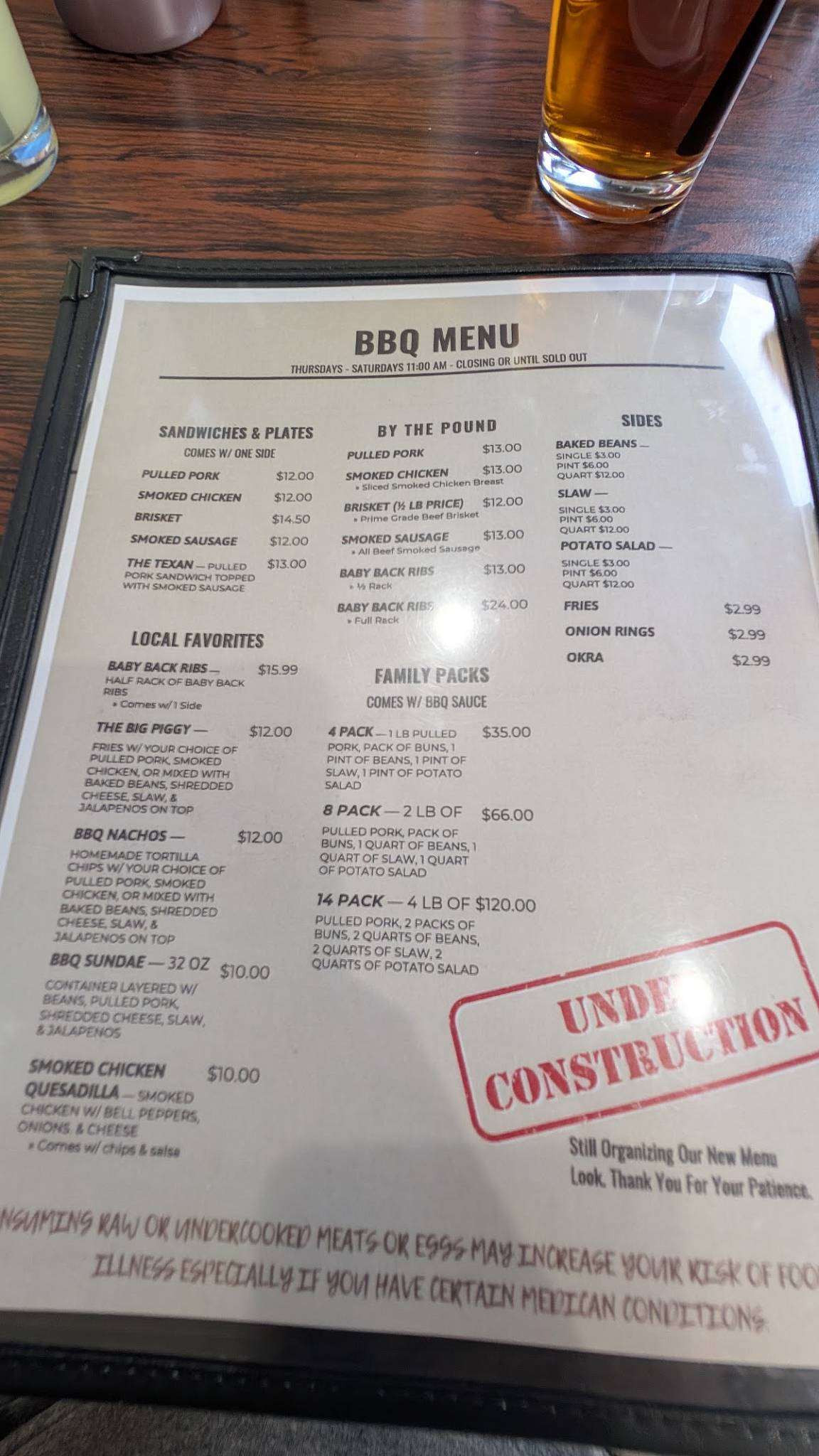 Menu at Little Red Restaurant @ Indian Hills Golf Course, Fairfield Bay ...