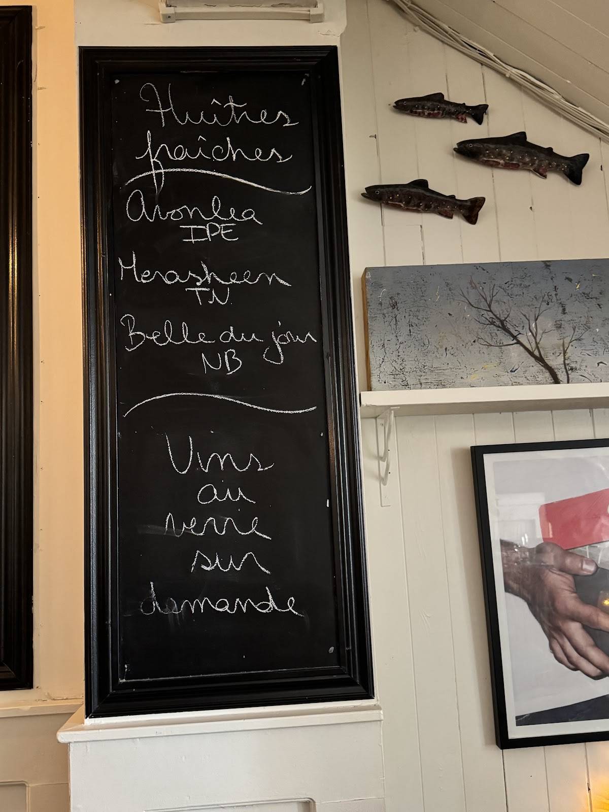 Menu at Liverpool House restaurant, Montréal