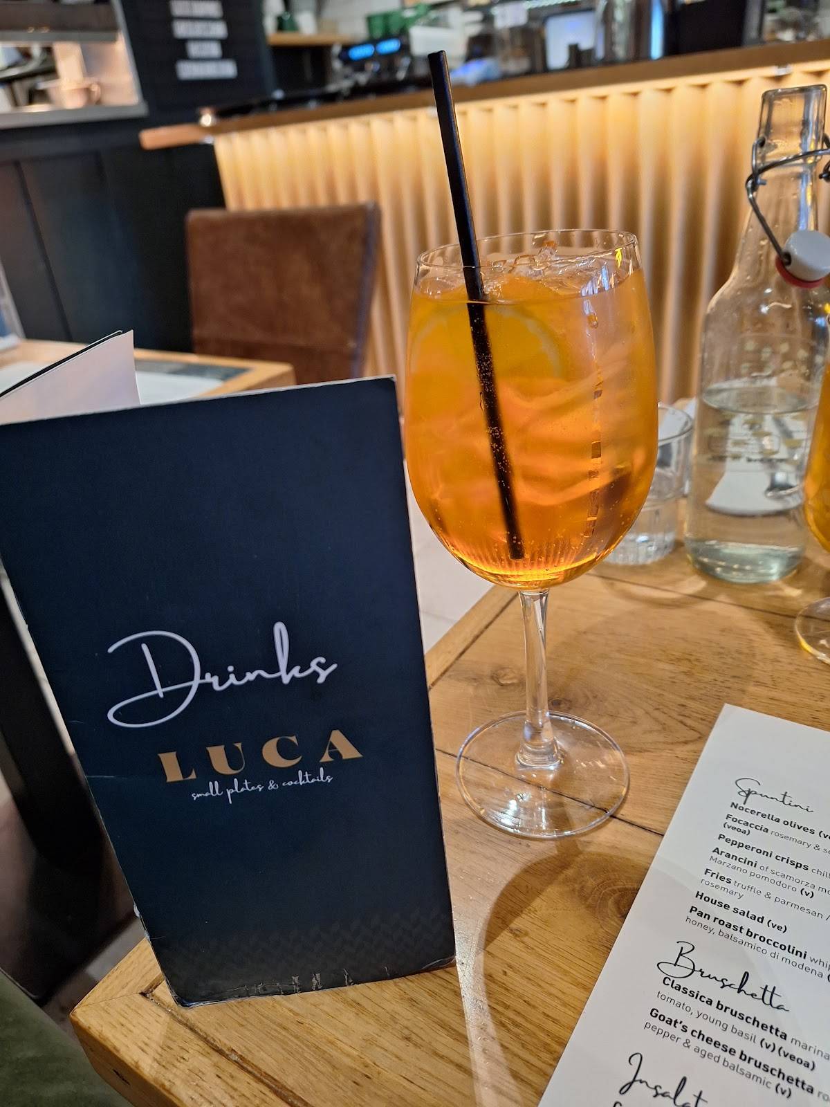 Menu at Luca restaurant, Liverpool, 109 Allerton Rd