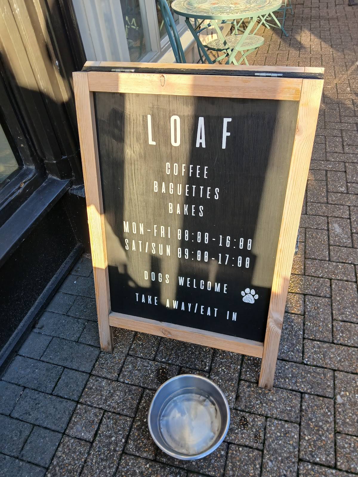 Menu at Loaf, Poulton-le-Fylde