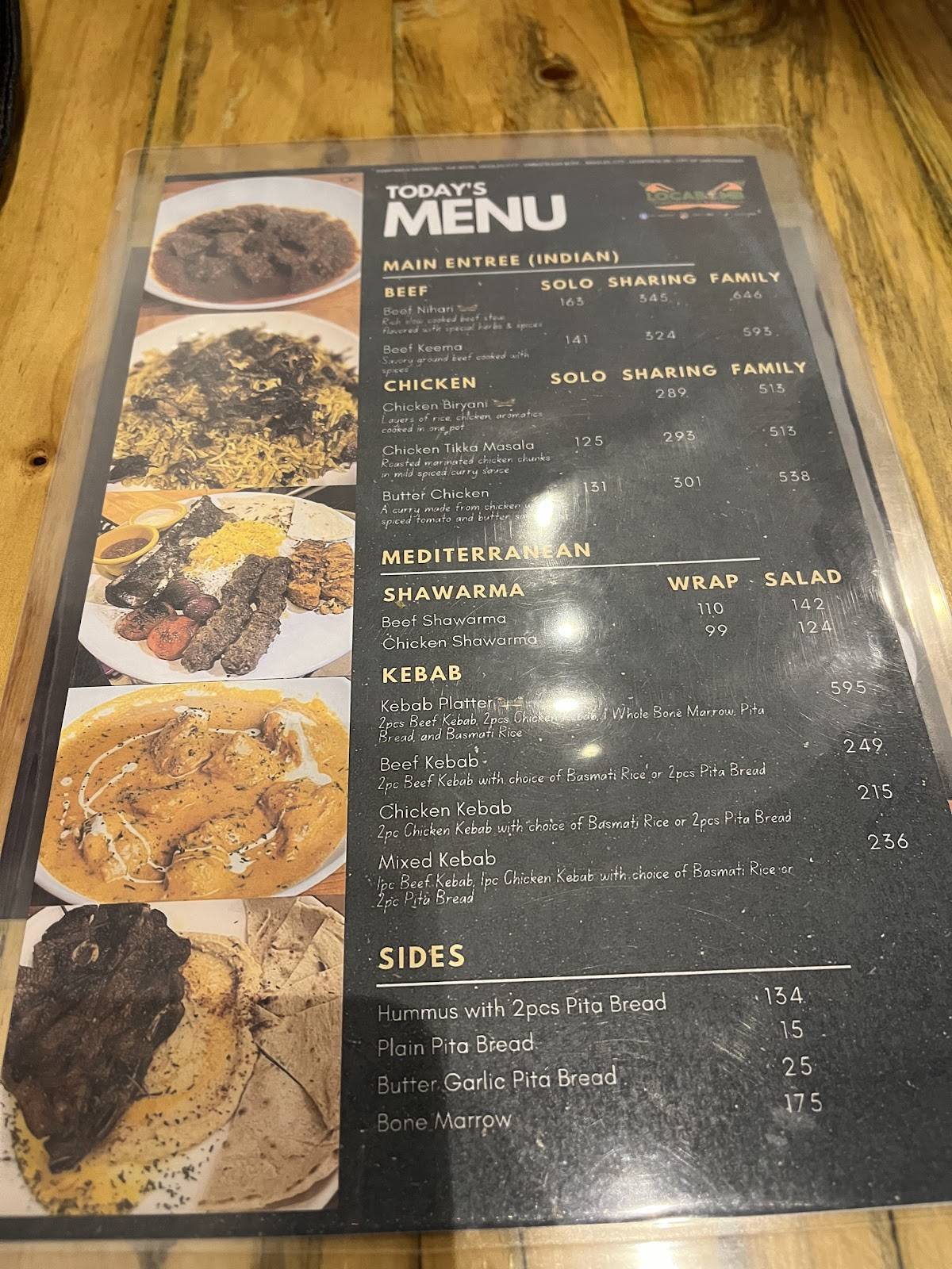 Menu at Locabomb restaurant, San Fernando