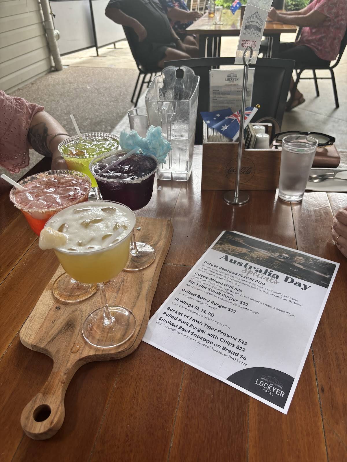 Menu at Lockyer Hotel restaurant, Forest Hill