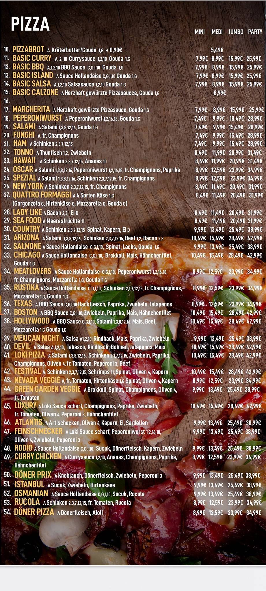 Speisekarte von Loki Food restaurant, Hanau