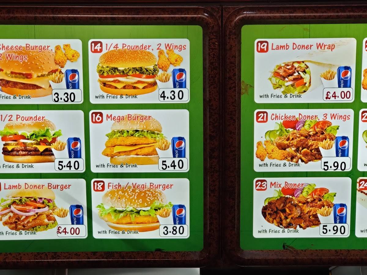 Menu at Green Pepper Stepney Green restaurant, London