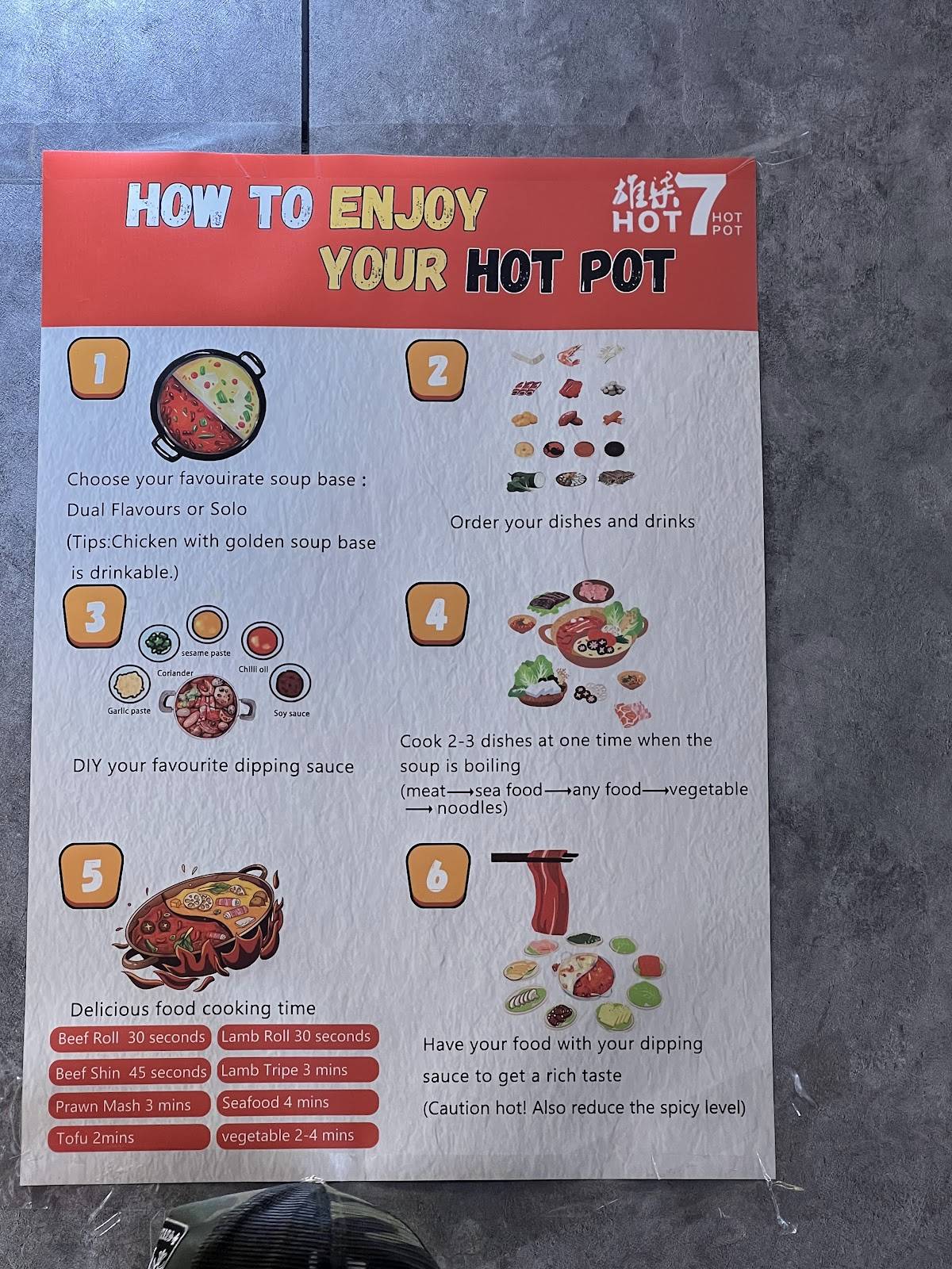 Menu at Xiongqi Hotpot restaurant, London