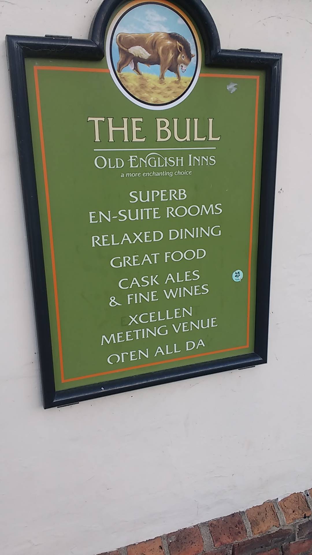 Menu at The Bull pub & bar, Sudbury