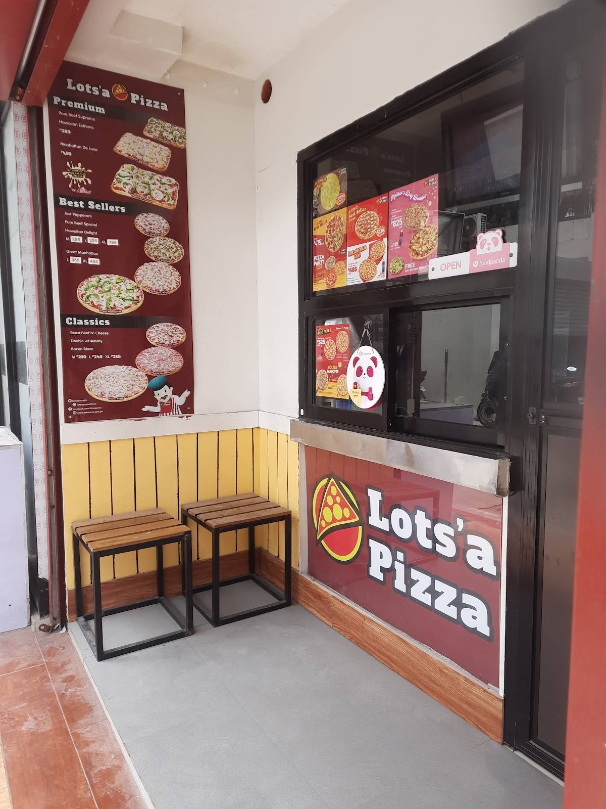 Menu at Lots'a Pizza restaurant, Antipolo, J. Sumulong St.