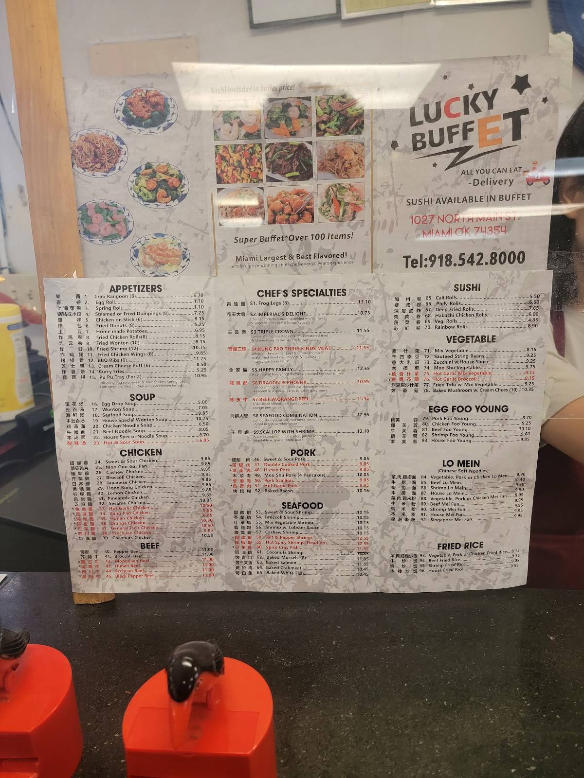 Menu at Lucky Buffet Chinese Restaurant/Delivery, Miami
