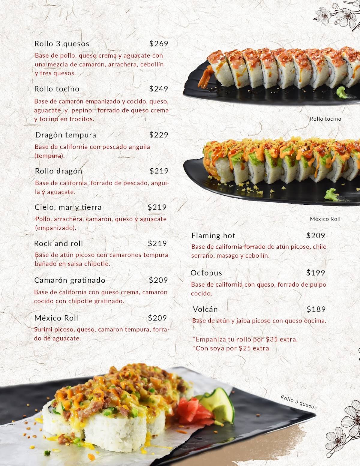 Carta del restaurante MAYDO, Mexicali