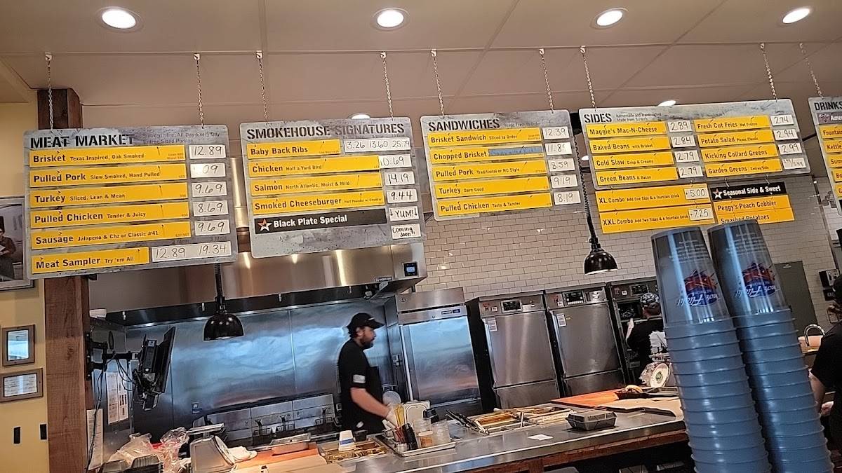 Menu at MISSION BBQ, Warren