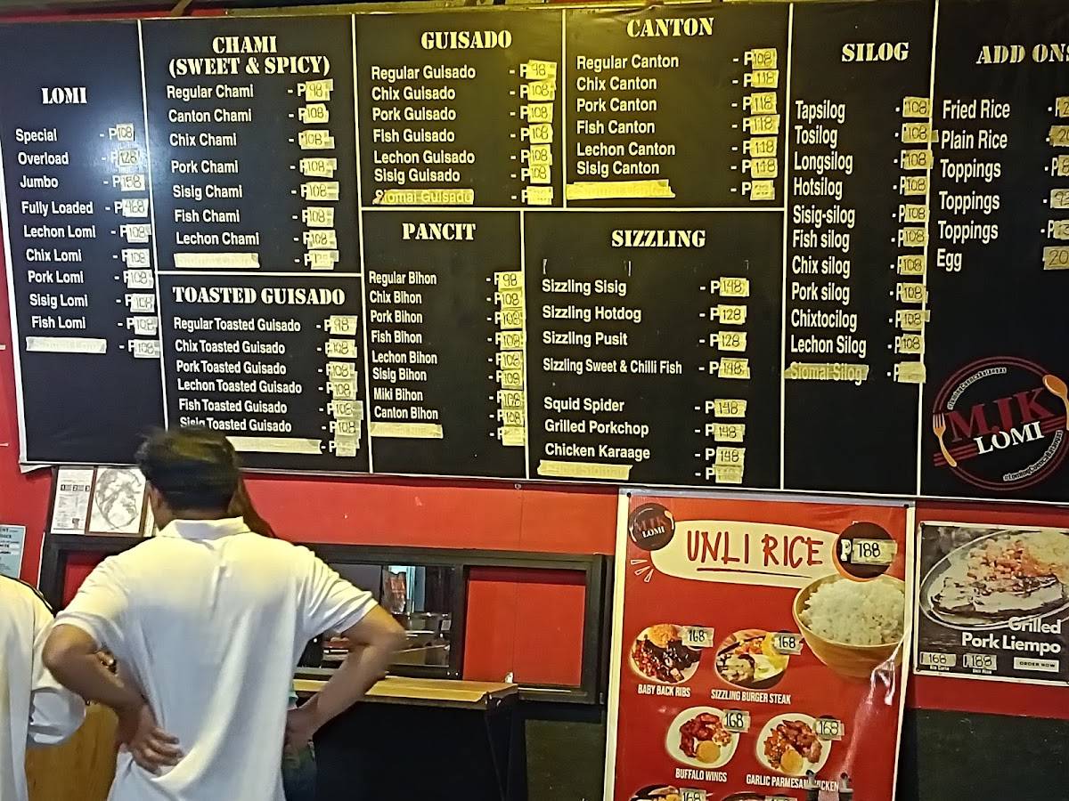 Carta del restaurante MJK Lomi - Calamba, Calamba