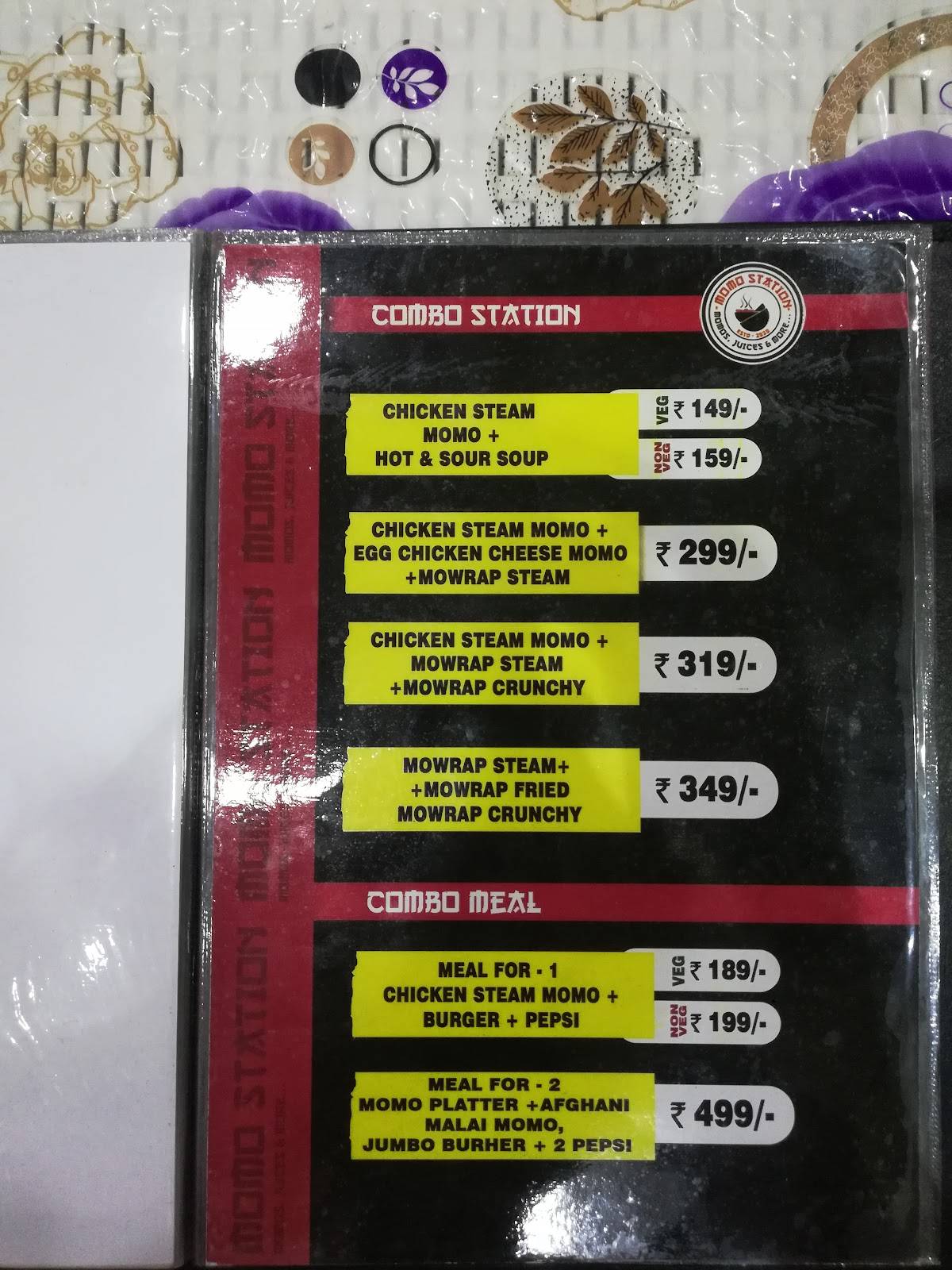 Menu at MOMO STATION, Khardaha