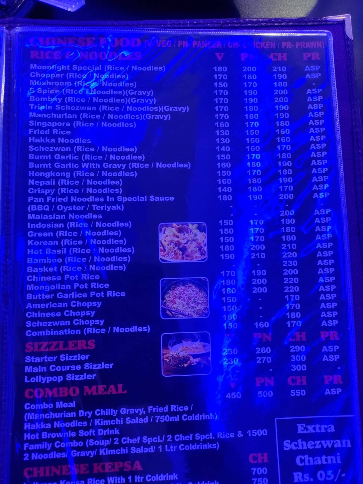 Menu at MOONLIGHT Family Restaurant, Virar
