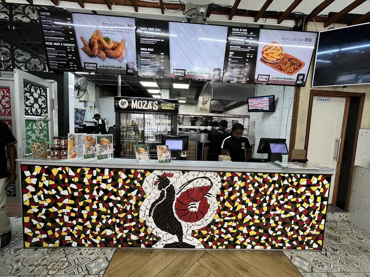 Menu at MOZA'S Norwood restaurant, Johannesburg