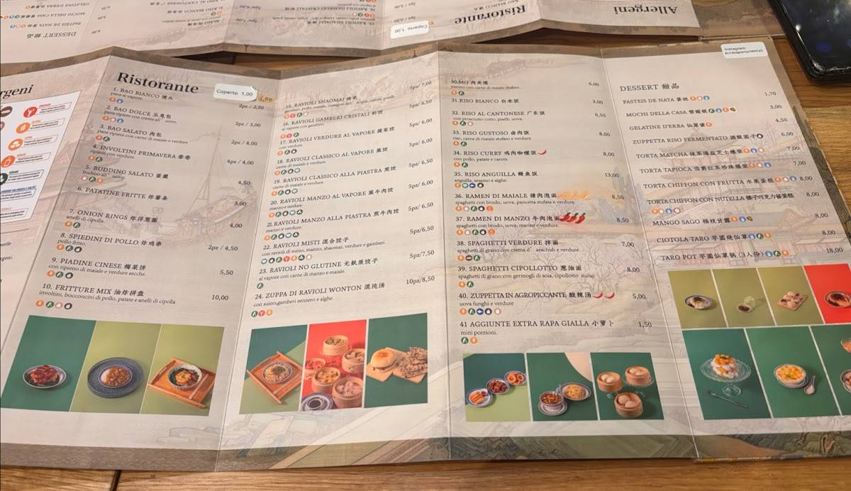 Menu at Ma Ramen Padova restaurant, Padua