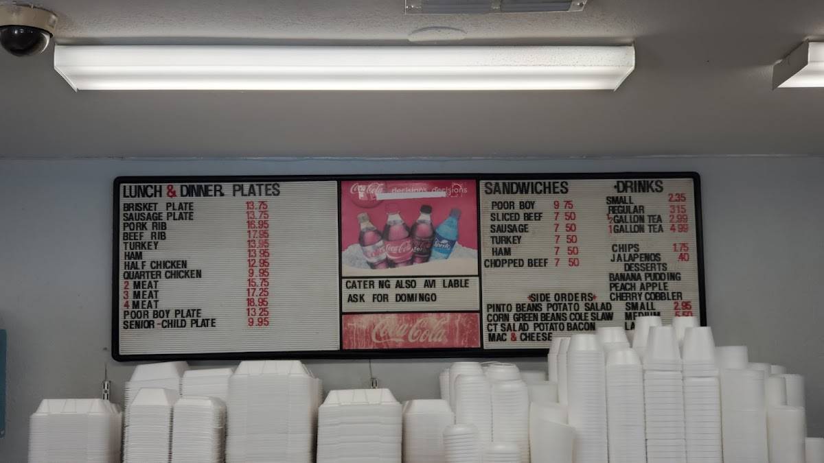 Menu at Mac's Pit Barbecue & Catering, Rockport