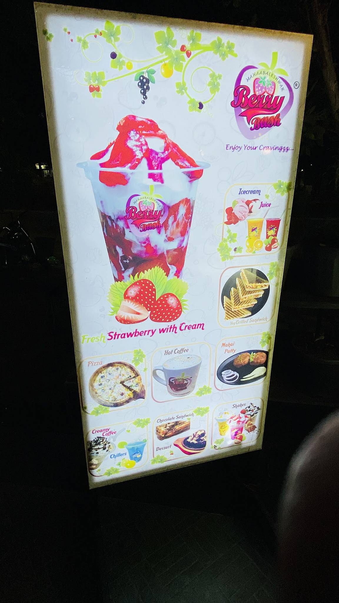 Menu at Mahabaleshwar Berry Bash, Pune, Ground Floor Millenium Plaza ...