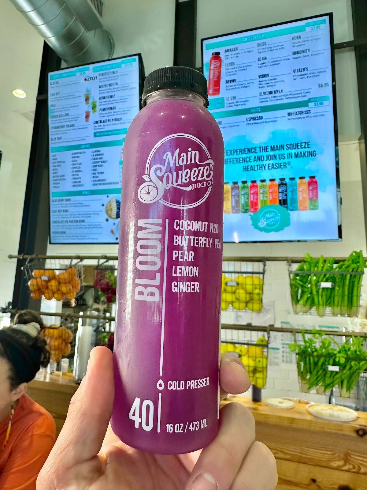 Menu at Main Squeeze Juice Co. pub & bar, Lake Charles