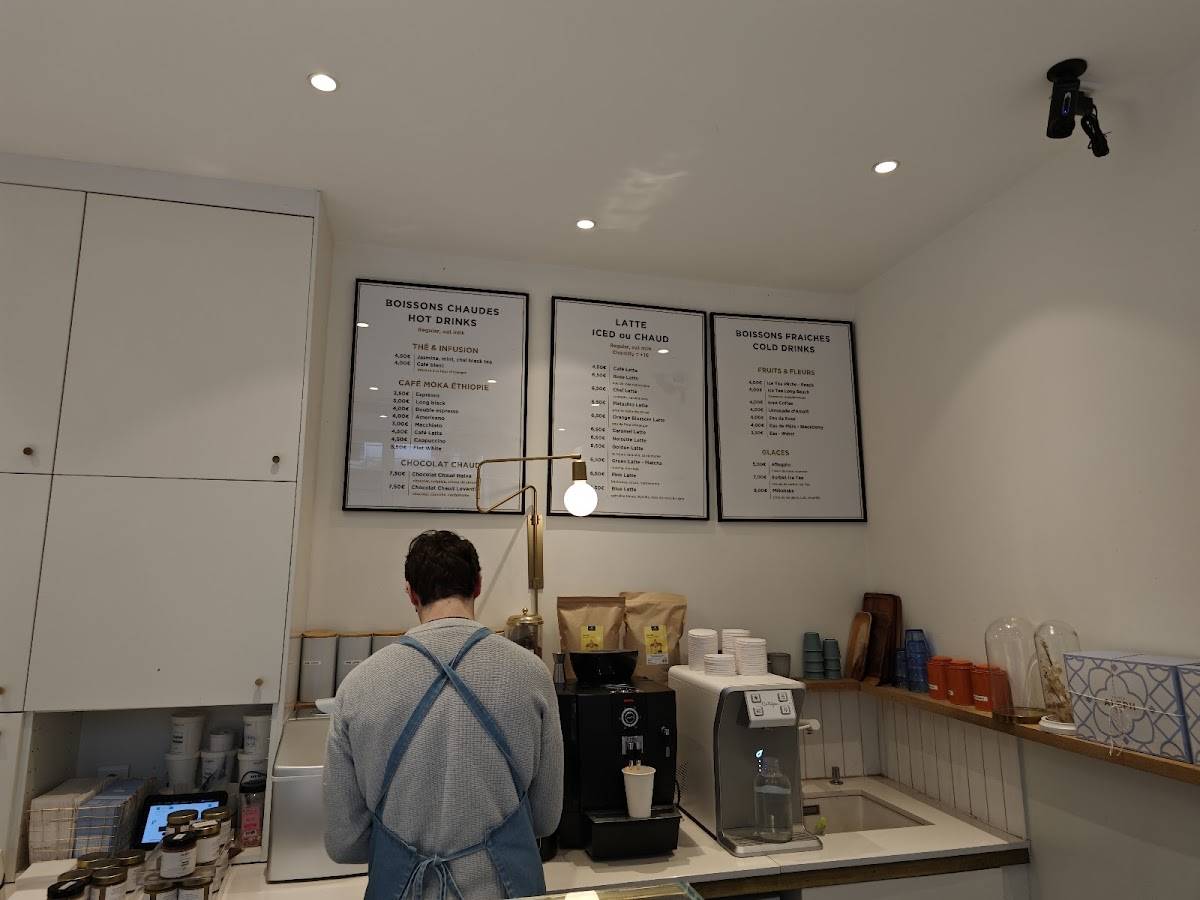 Carta del postres Maison Aleph, Paris, 20 Rue del la Verrerie