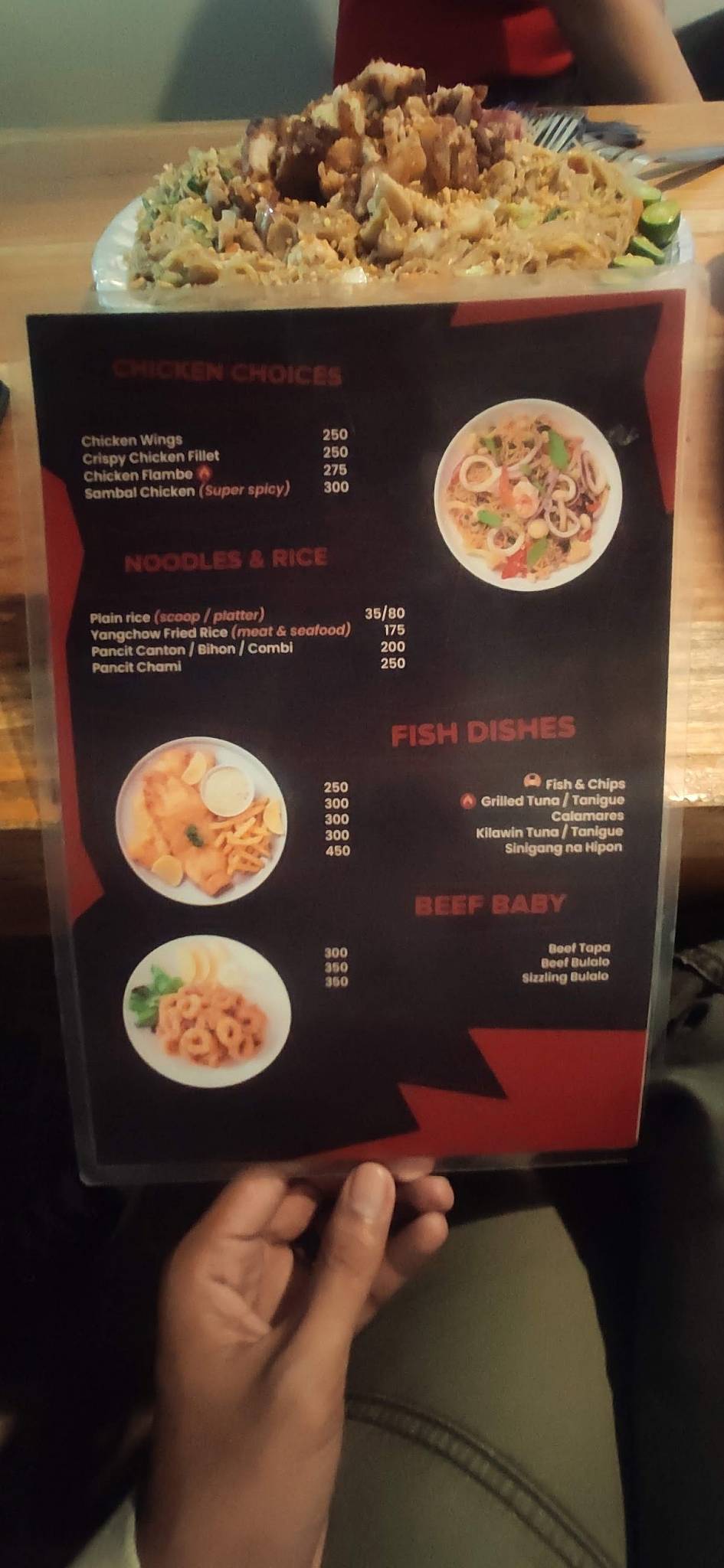 Menu at Camp Hut Restaurant, Taguig