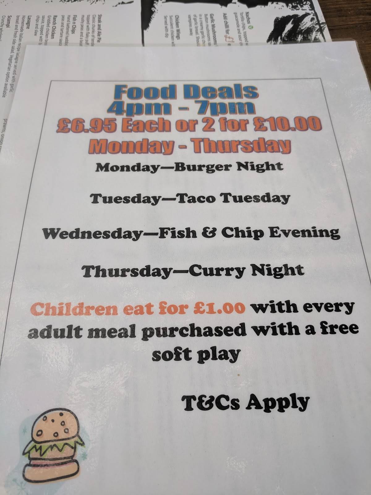 Menu at Makis Leisure Limited restaurant, Bridlington, South Cliff ...