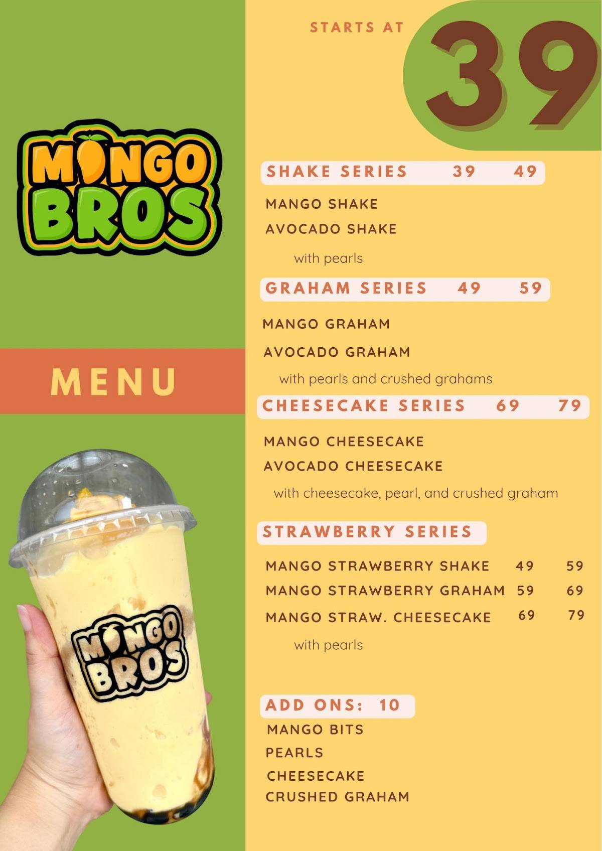 Menu at Mango Bros Magarao restaurant, Magarao