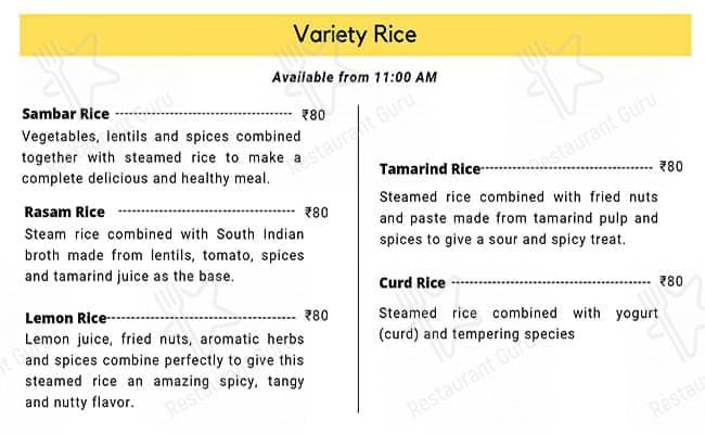 Menu at Mani's Lunch Home, Mumbai, Komal Building