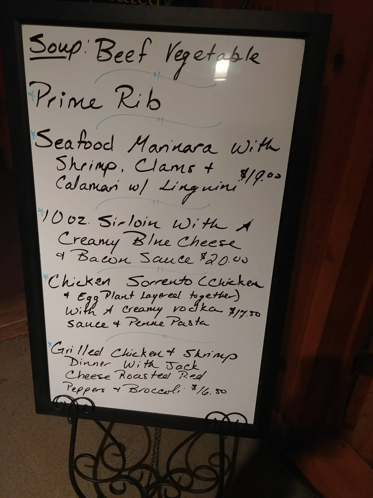 Menu at Maple On the Lake restaurant, East Berne