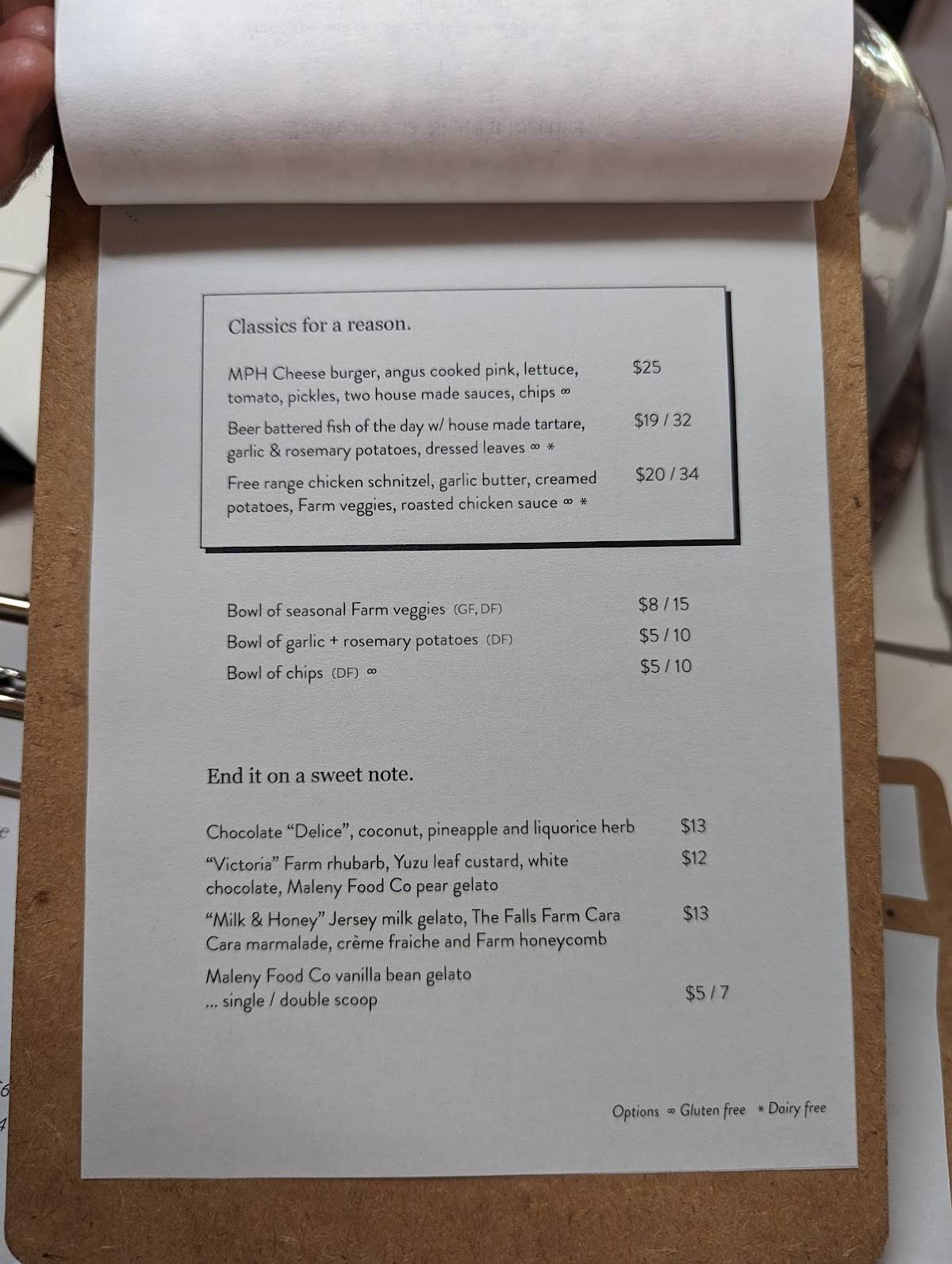 Menu at Mapleton Public House, Mapleton, 2 Flaxton Dr
