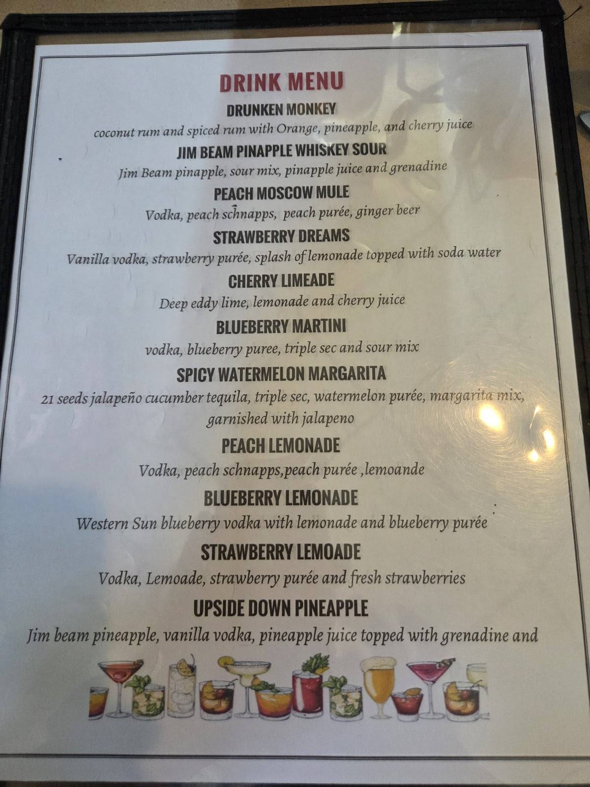 Menu at Margie's Bar and Grill, Depew