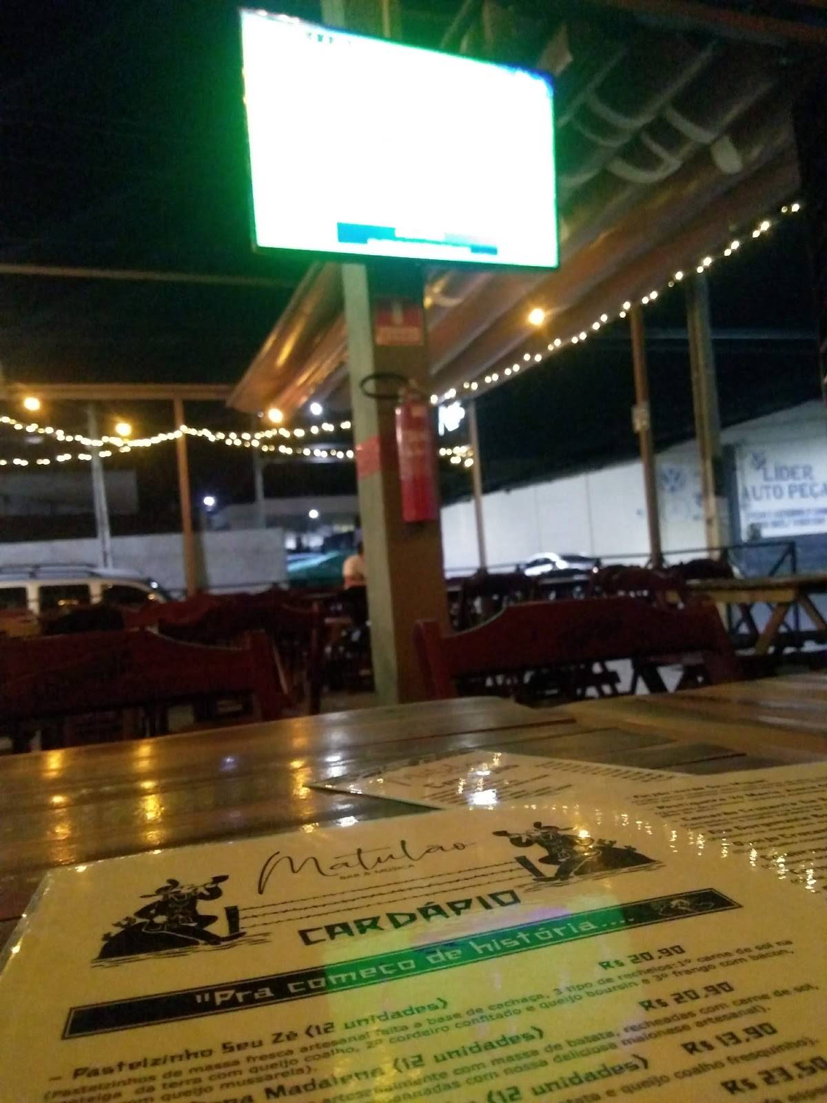 Menu em Matulão Bar E Música, Quixadá