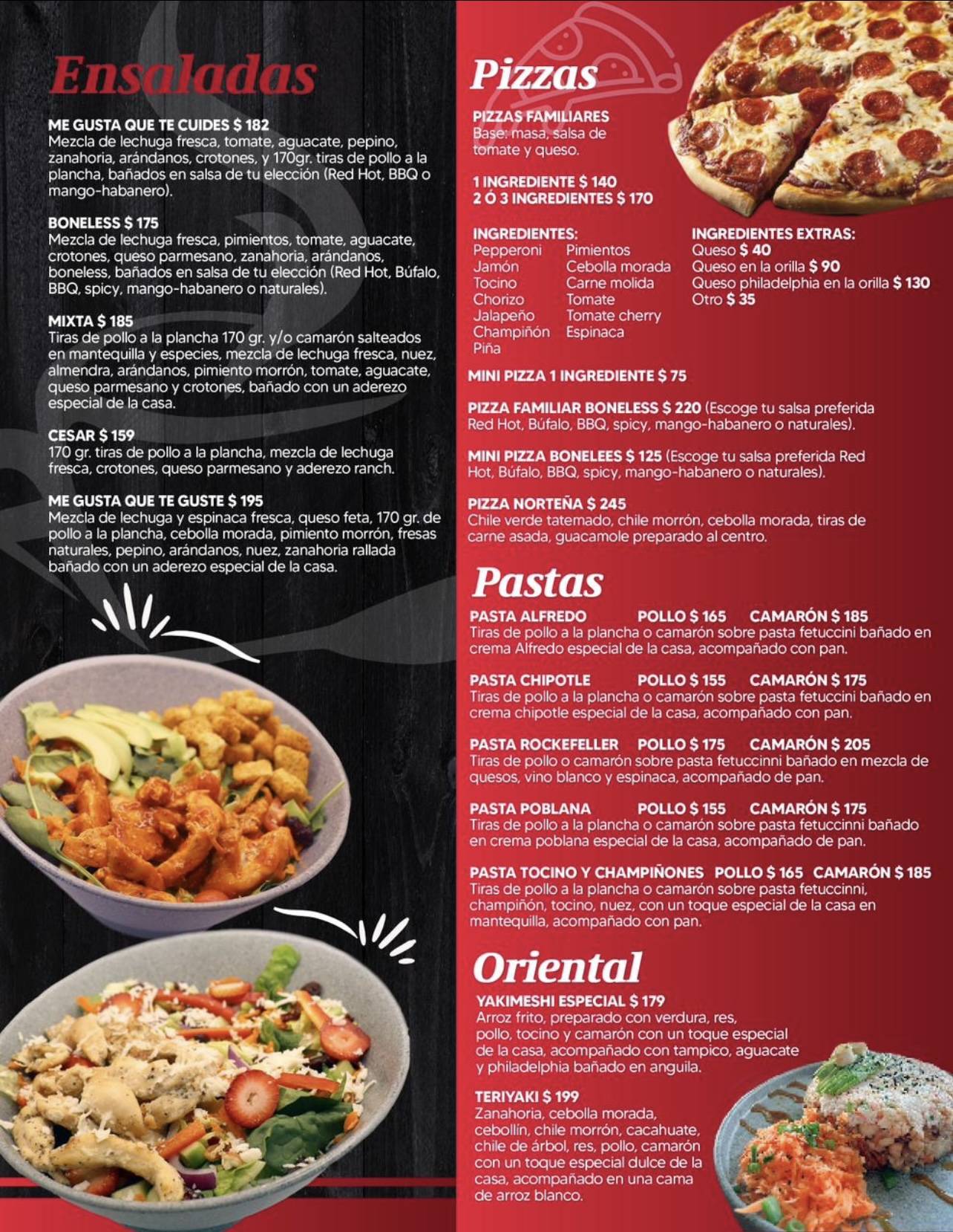 Carta de Cafeteria Me Gusta Que Te Guste, Heroica Guaymas, C. Sendero ...