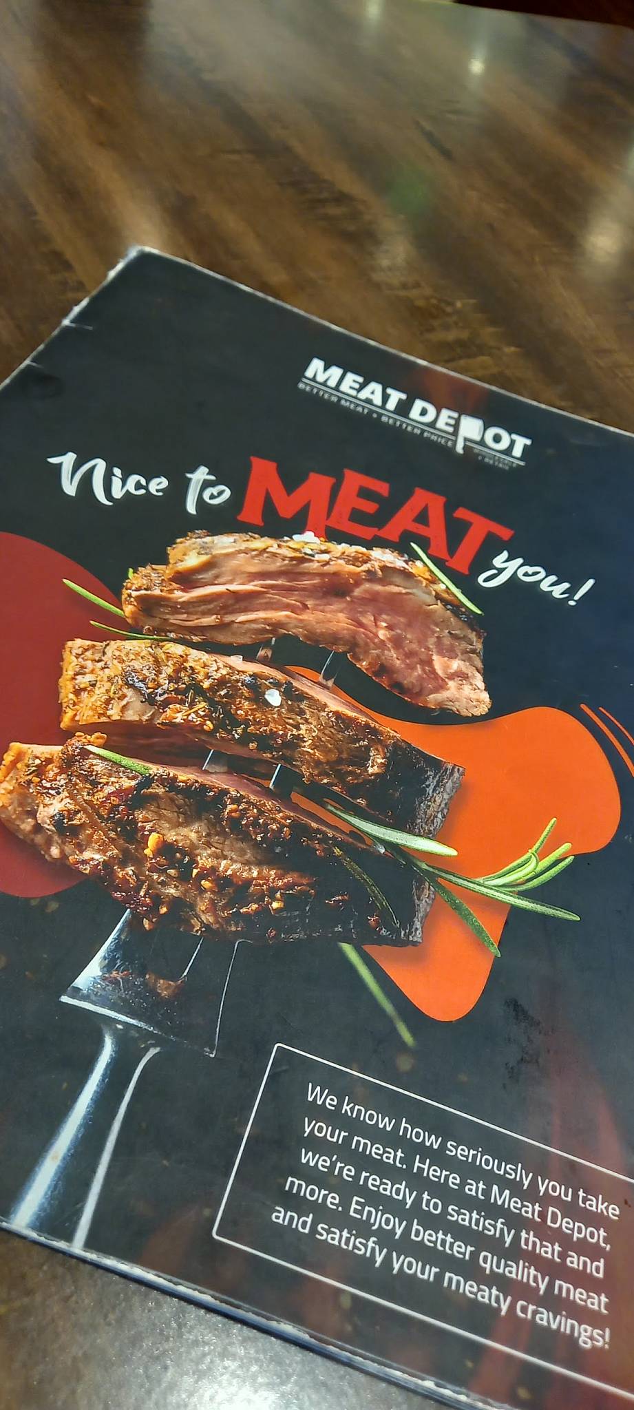 Menu at Meat Depot - Vertis North steakhouse, Quezon City, 2/F Ayala ...