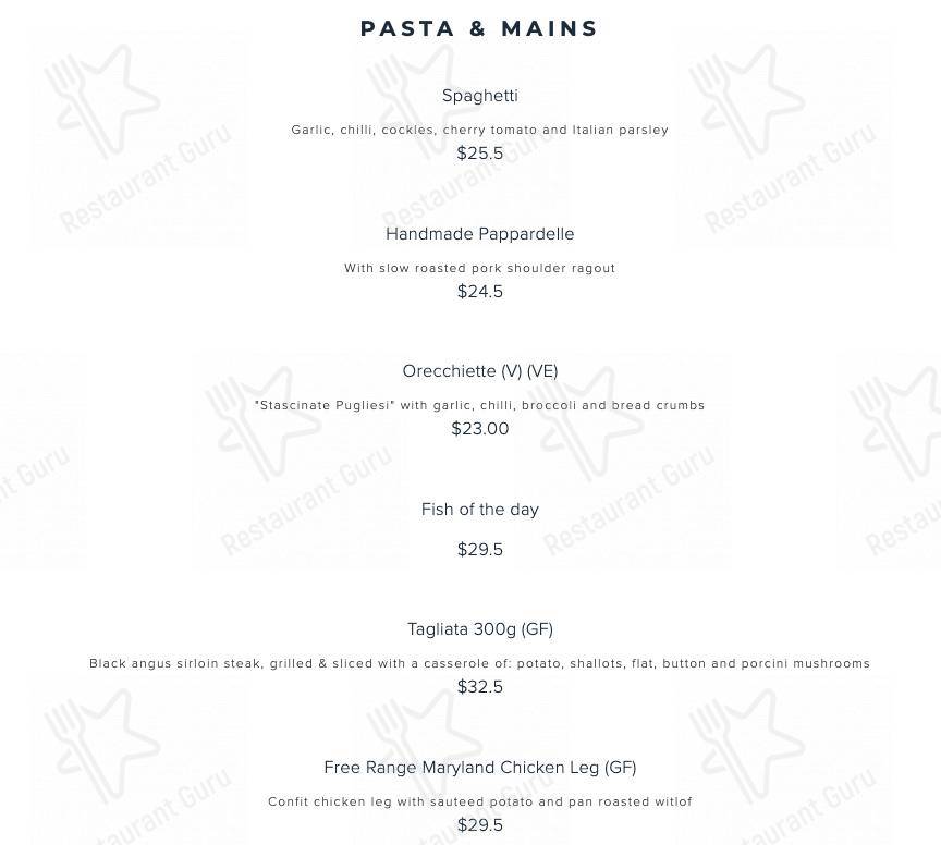 Menu at Mediterranean Foods Trattoria & Deli, Kapiti restaurant ...