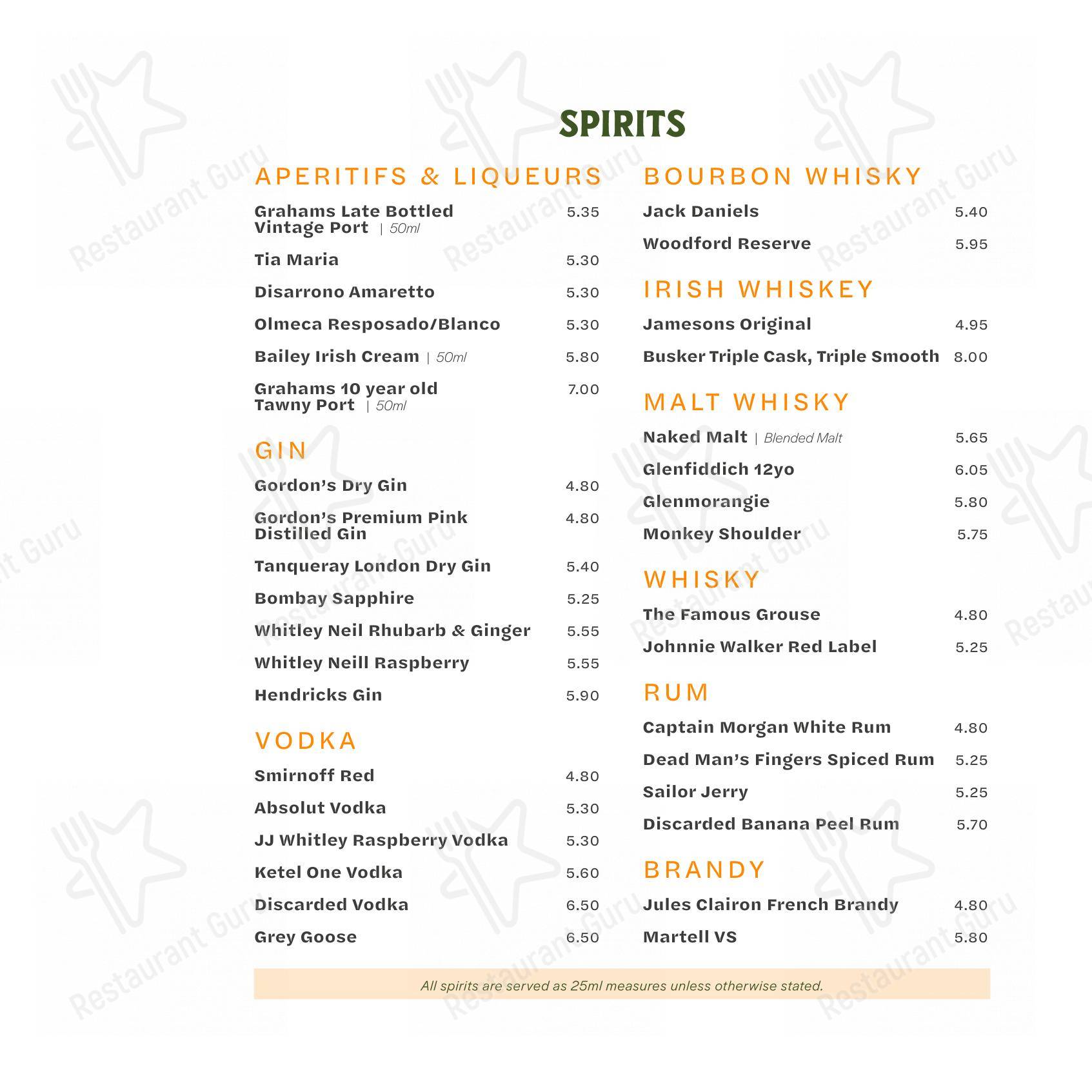 Menu at Mercure York Fairfield Manor Hotel restaurant, Skelton