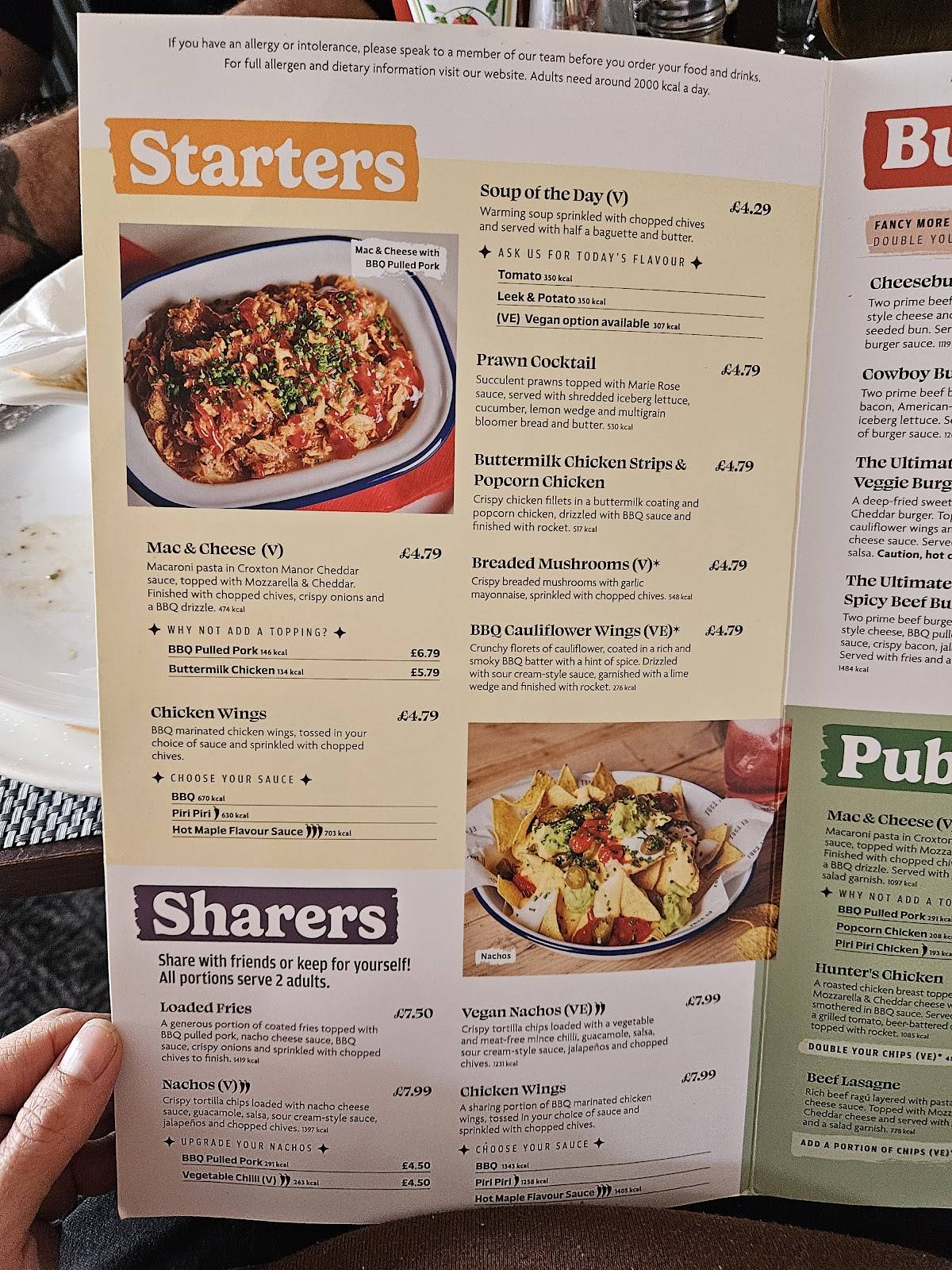 Menu at Merrie Harrier Hotel pub & bar, Penarth