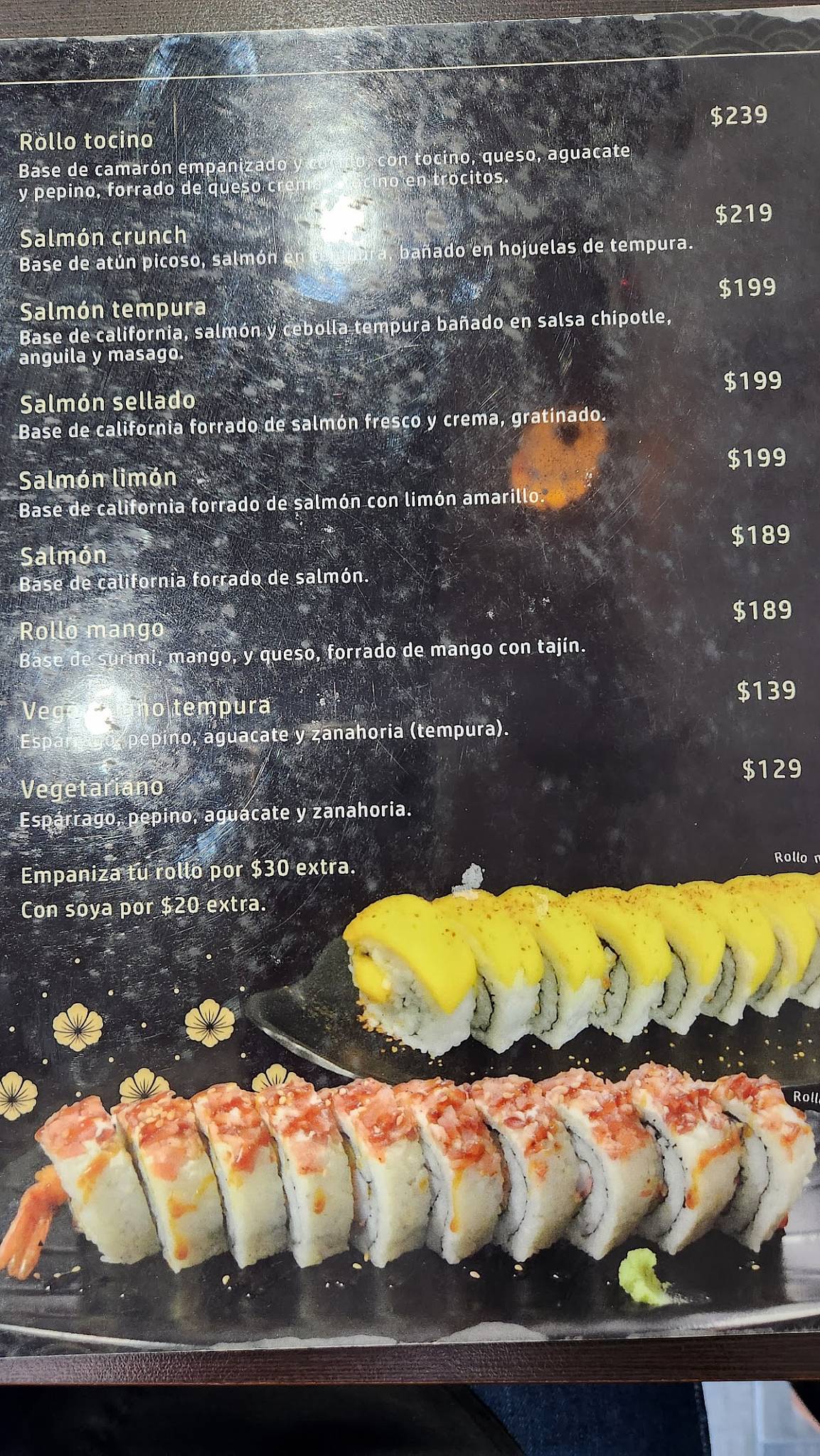 Menu at Da Wan Ramen House restaurant, Mexicali