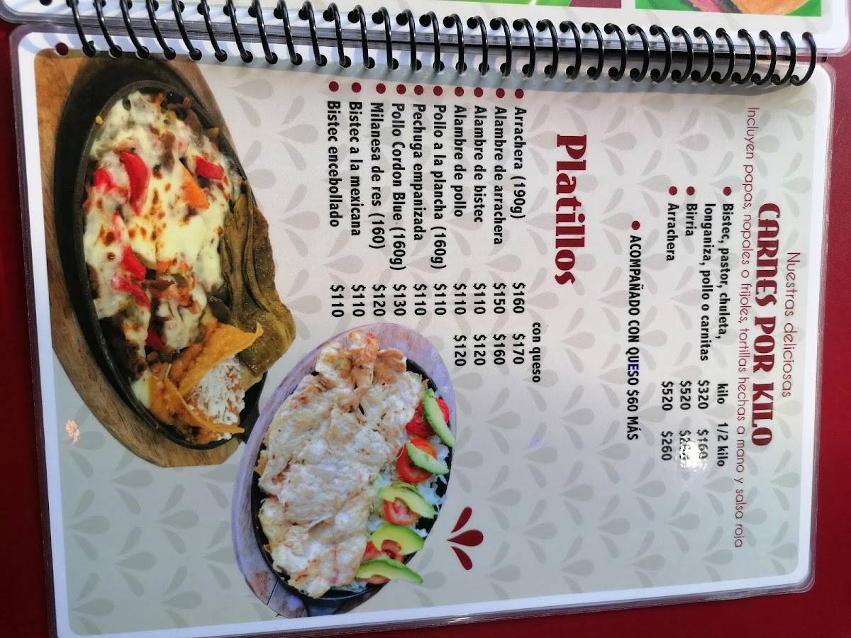 Carta del restaurante EL RINCON DE JALISCO, Ciudad del México, Av. Rio ...