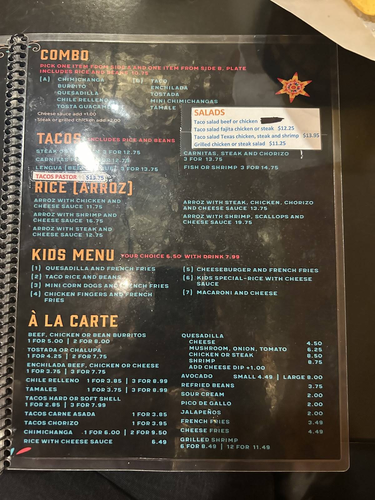 Menu at Mi Casa Mexican Bar & Grill, Farmington