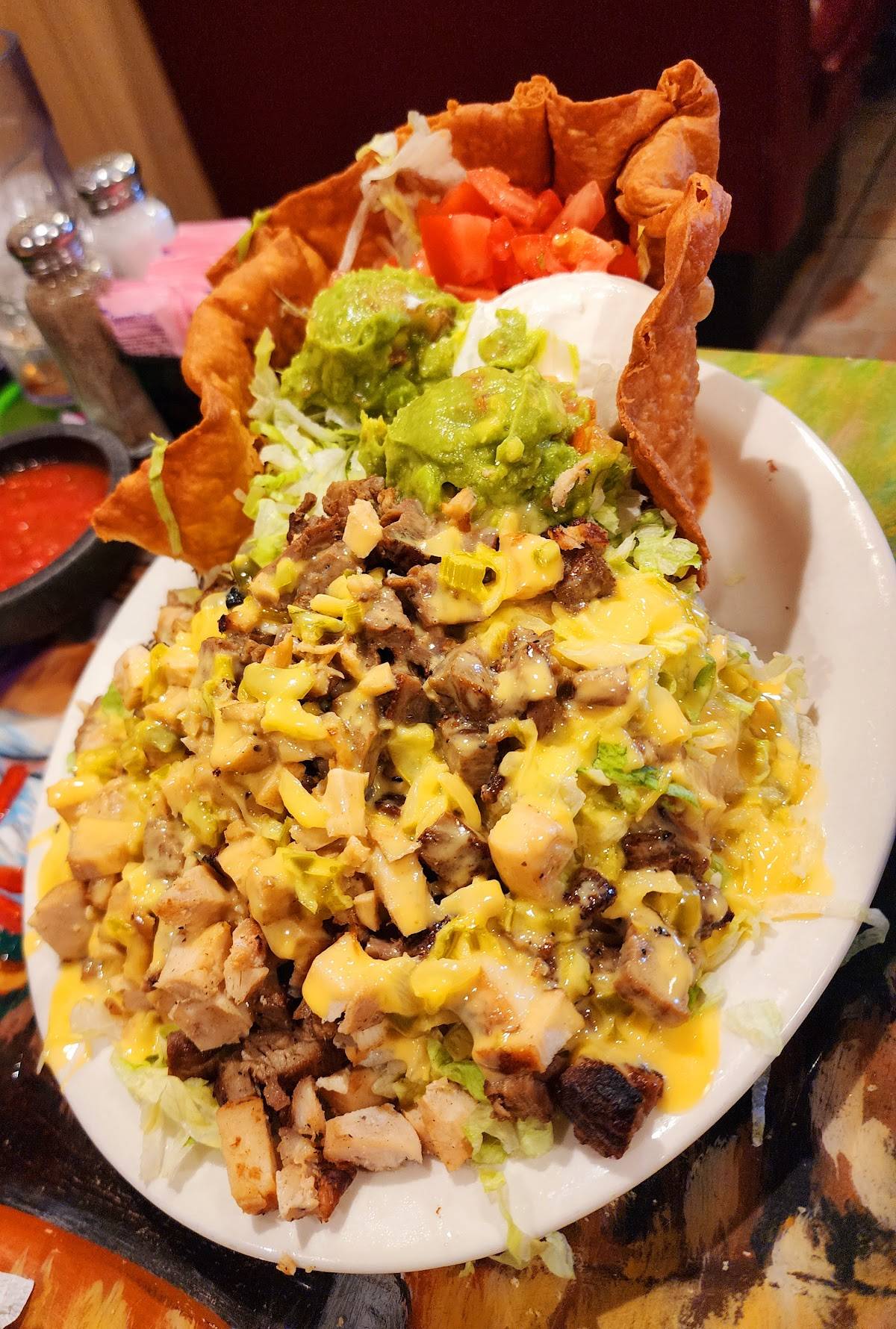 Menu at Mi Pueblo restaurant, Lumberton
