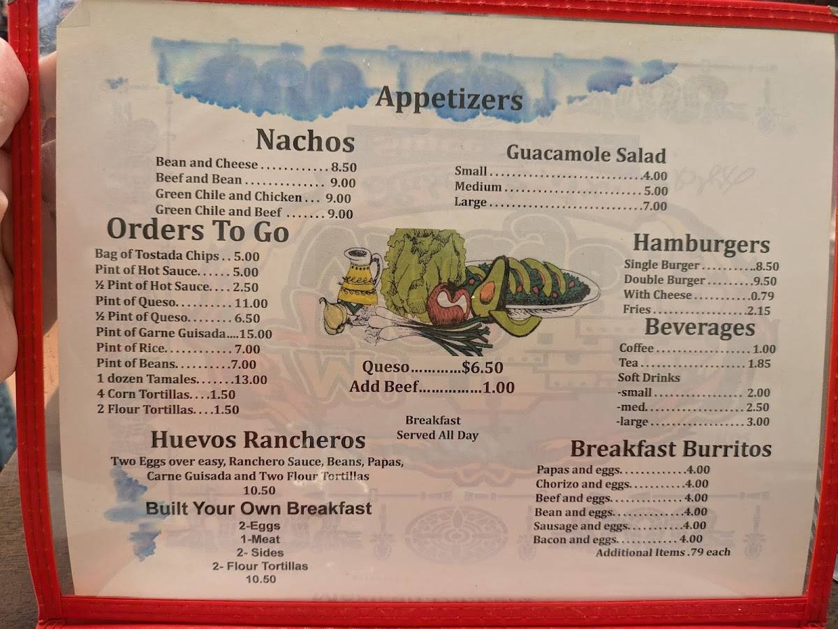 Menu at Mi Taco Village restaurant, Lubbock, 220 Regis St