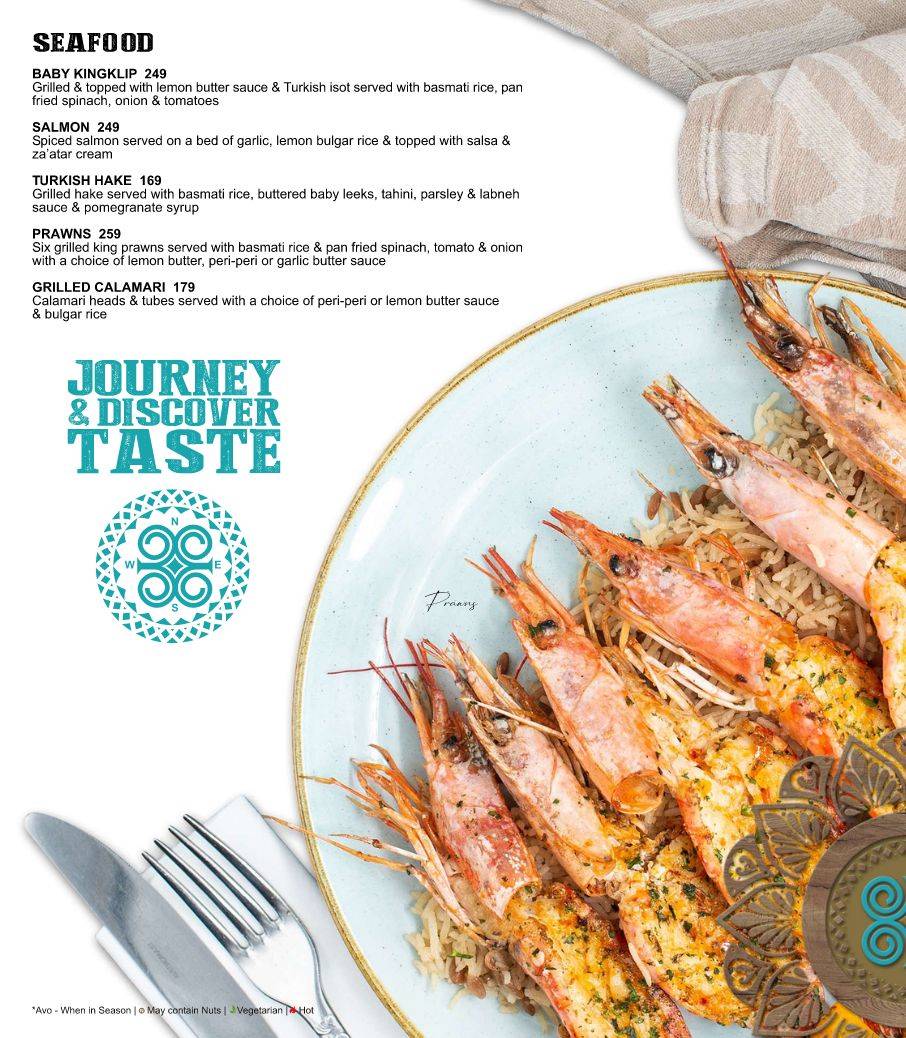Menu at Nomad Restaurant Mall Of Africa, Midrand
