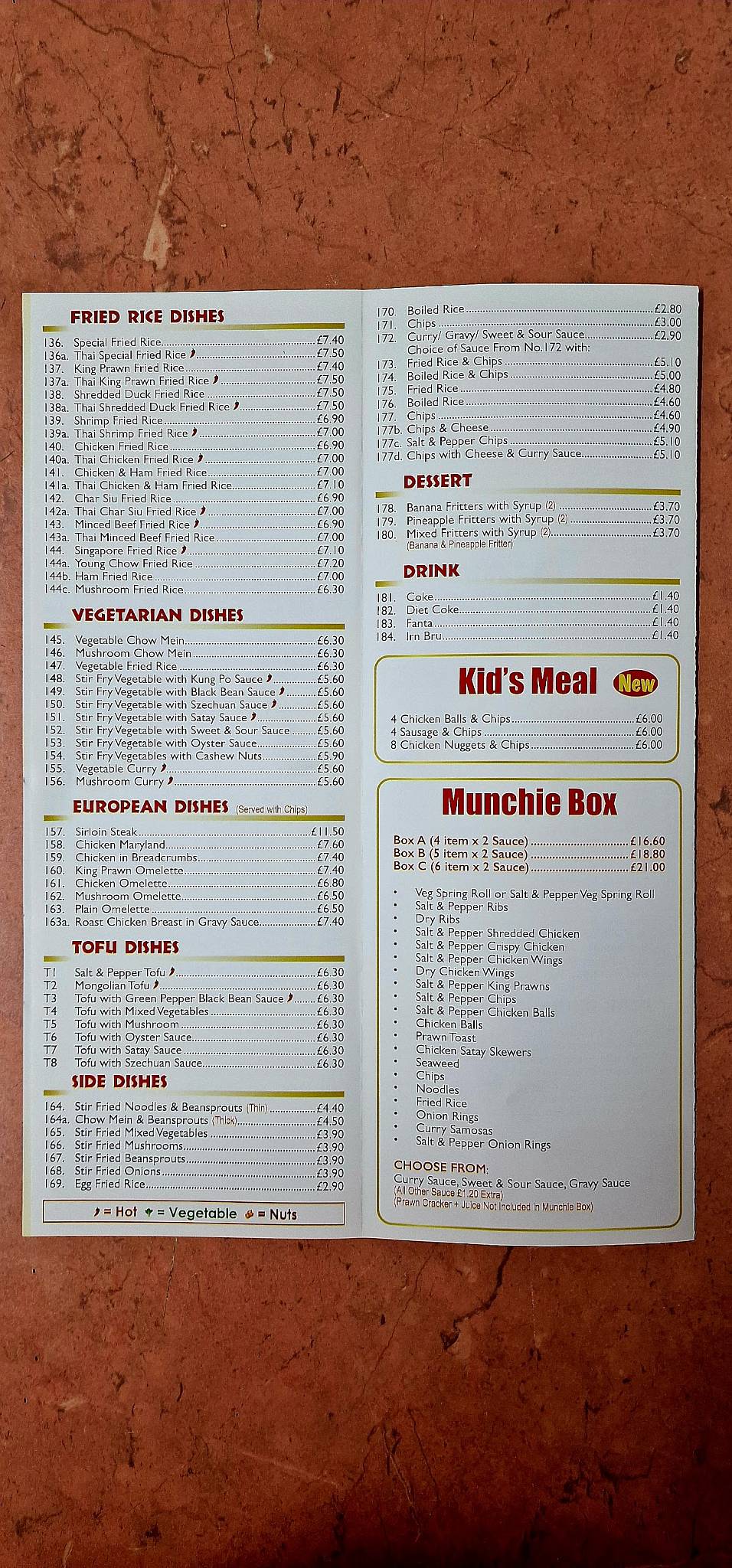 Menu at Millfield Kitchen Ltd fast food, Arbroath
