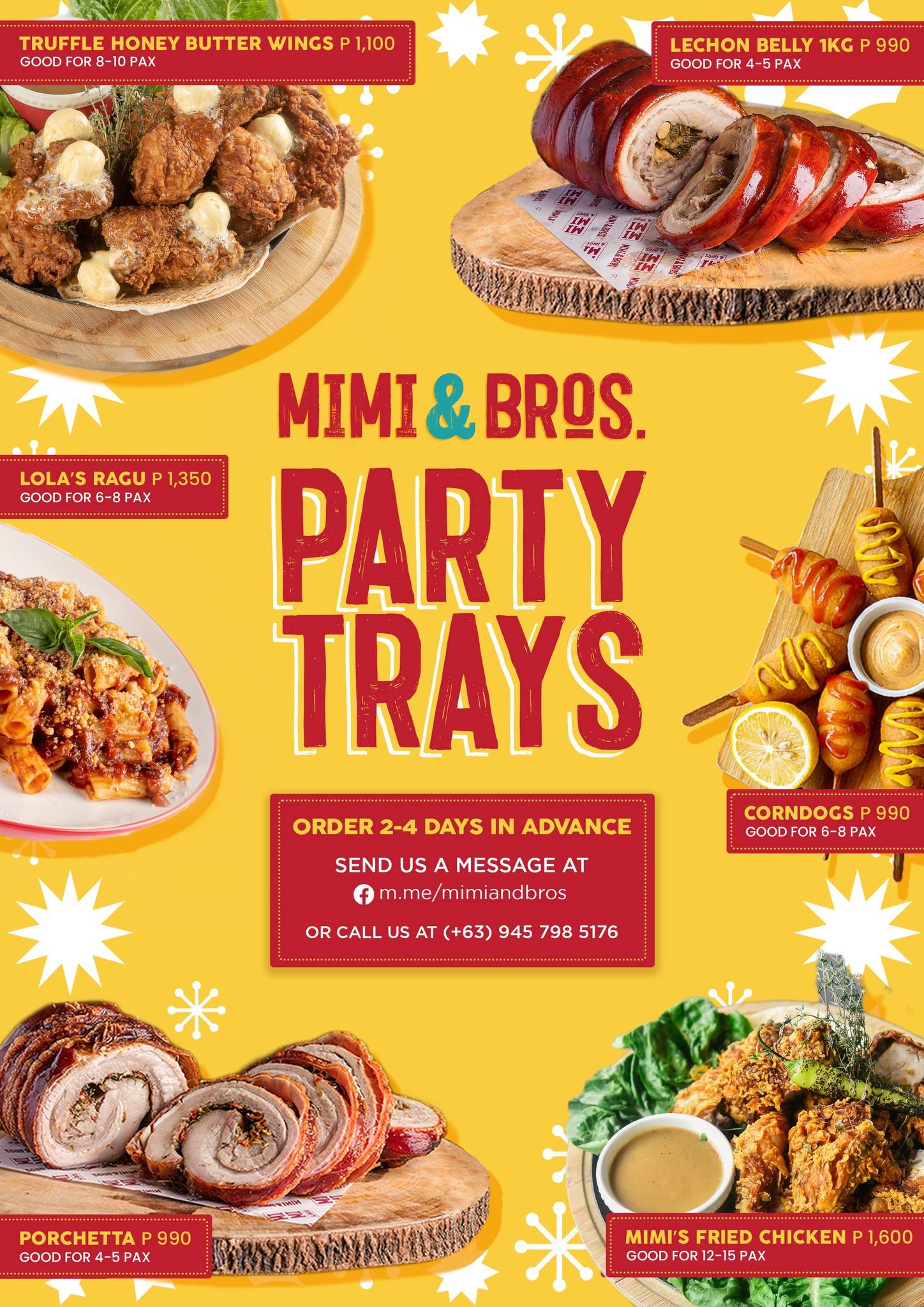 Menu at Mimi & Bros restaurant, Taguig
