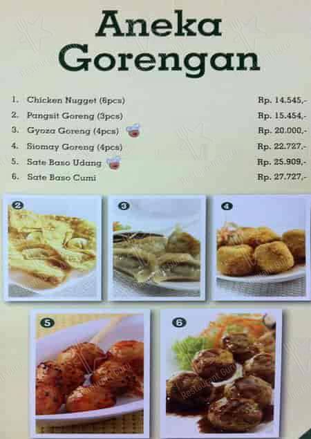 Menu at Mister Baso, Bekasi Regency, Bekasi Junction