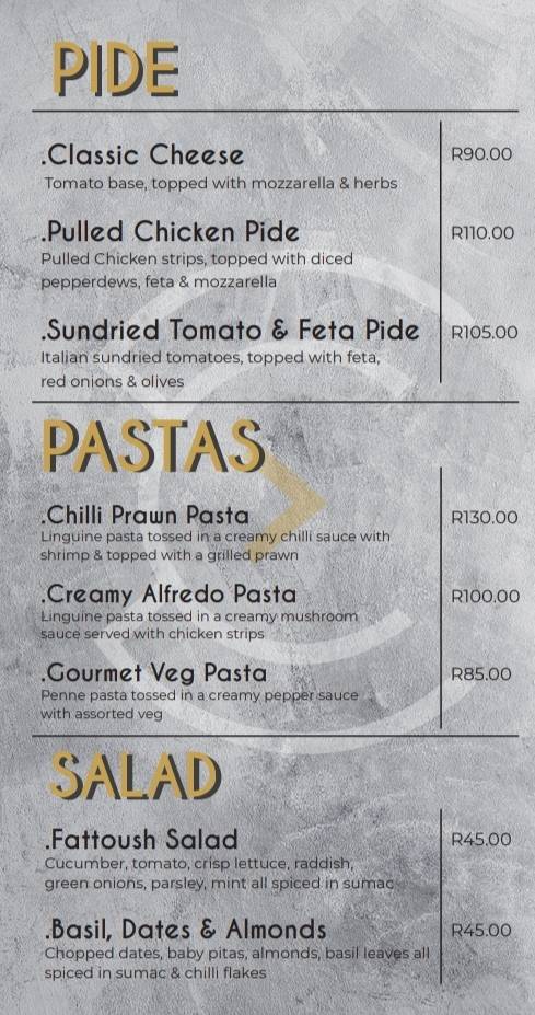 Menu at Mo - Ez Fusion restaurant, Lenasia