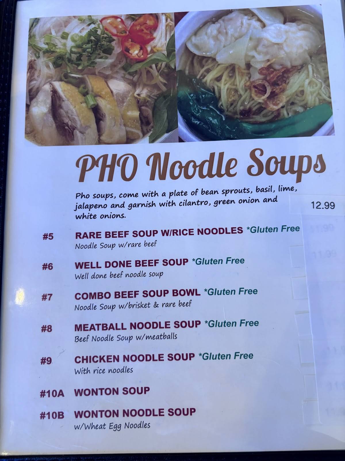Menu at Mobogo Asian Cuisine restaurant, Hermitage