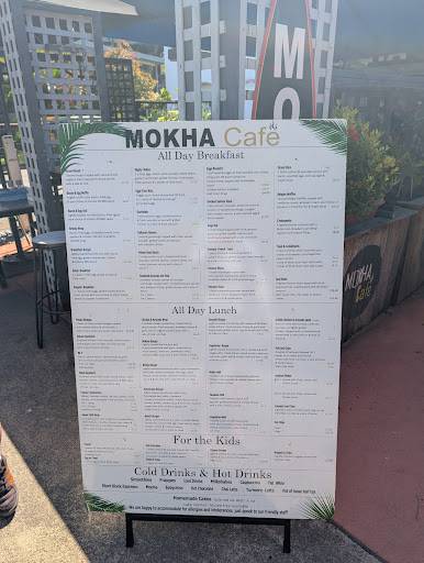 Menu at Mokha Cafe Woorim, Woorim