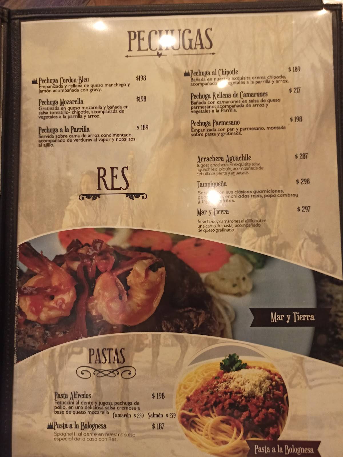 Carta de Tierra Santa Restaurante, Monclova, Washington 33-A